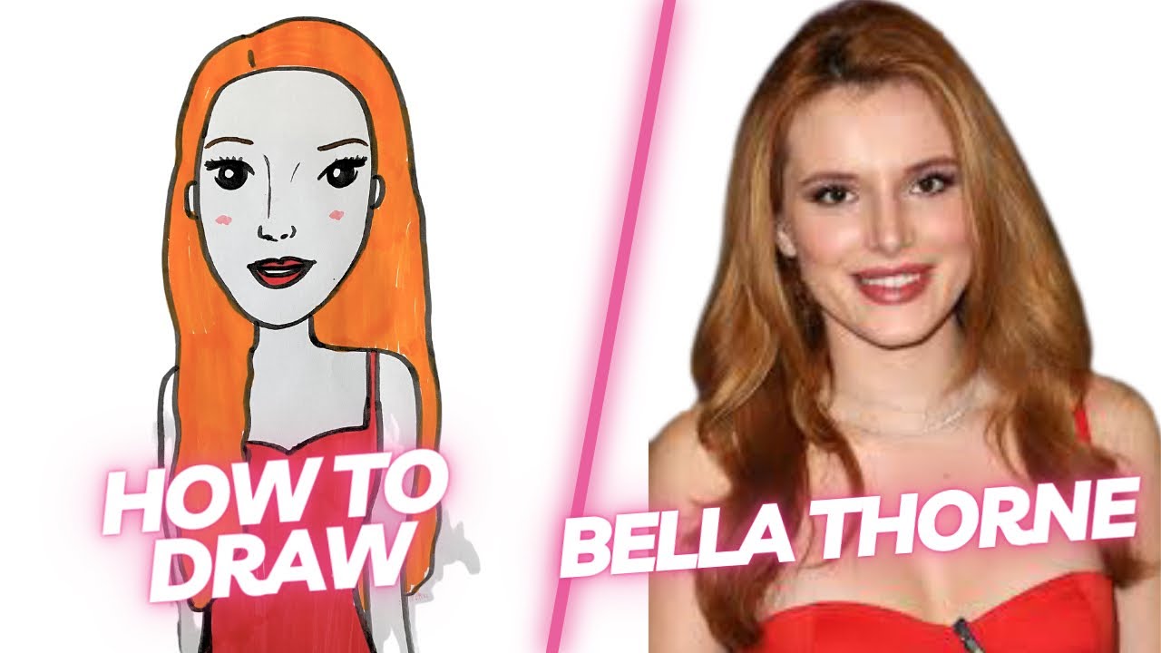 How to Draw Bella Thorne - YouTube