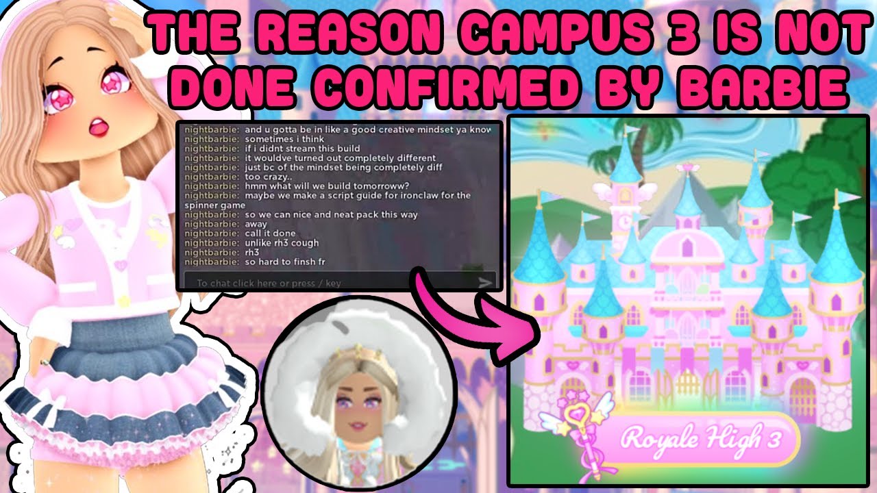 The Reason Campus 3 Is Not Done Confirmed By Barbie Royale High Update ...