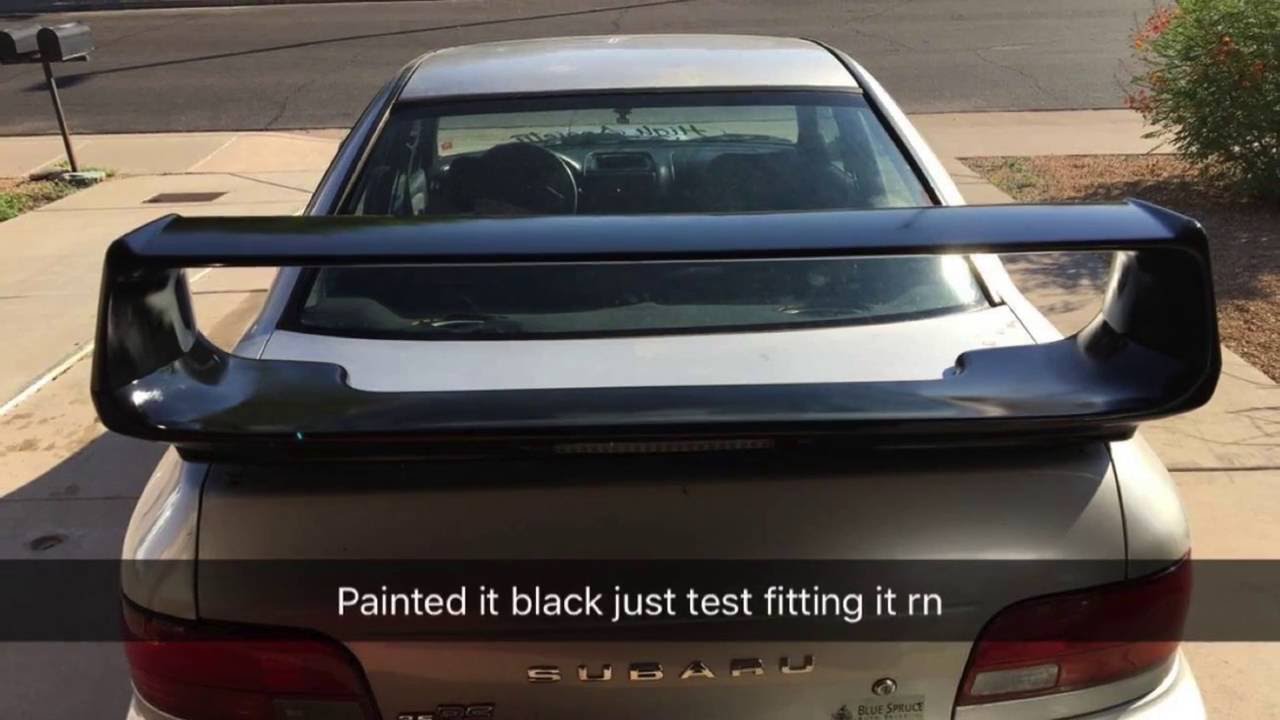 2000 Subaru Impreza 2.5 RS | Wing Install - YouTube