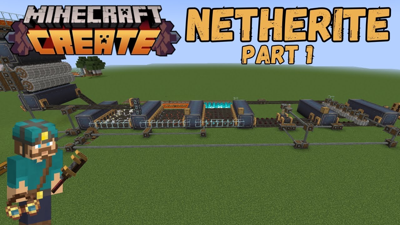 I Built a NETHERITE Factory Create Mod Minecraft Tutorial part 1 - YouTube