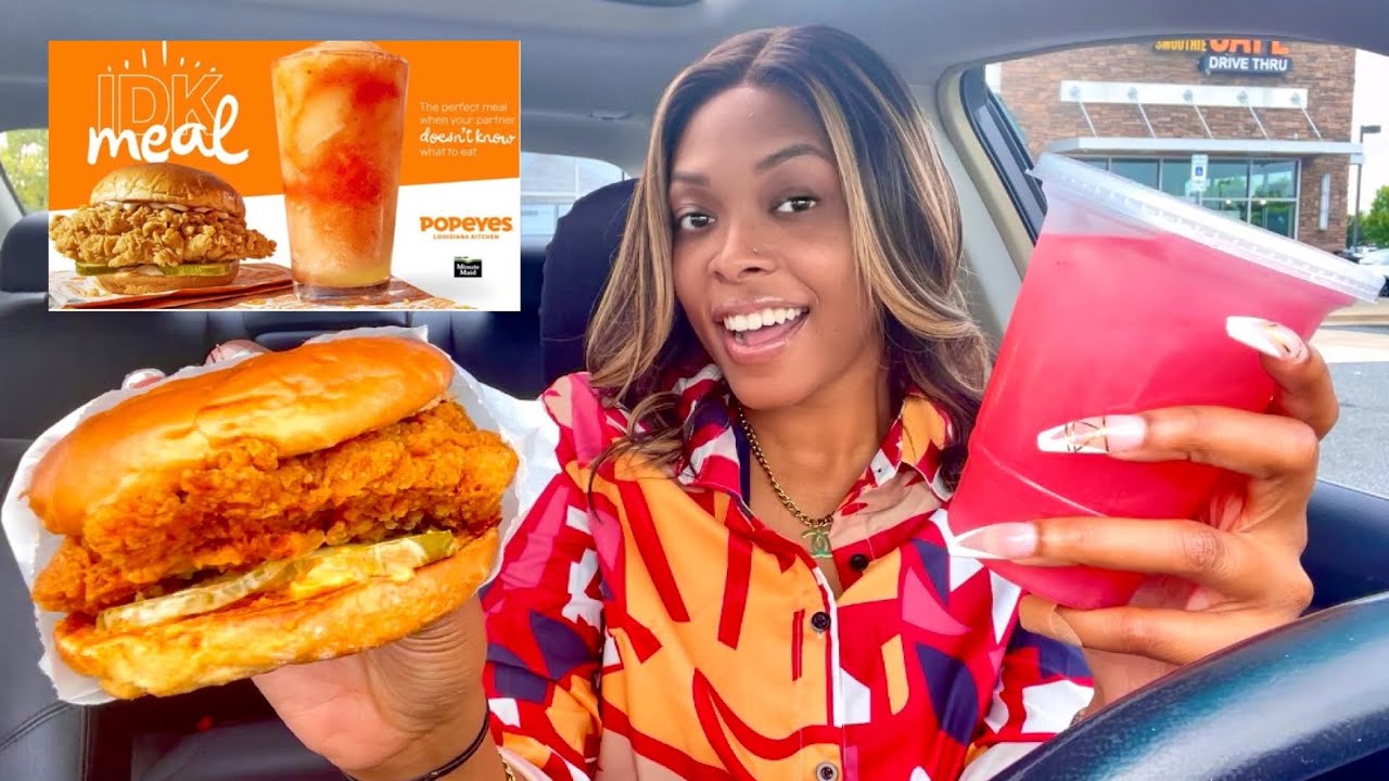 POPEYES NEW IDK MEAL | Food Review - YouTube