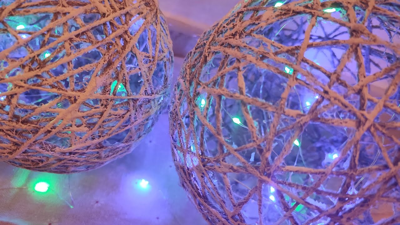 Que harías con yute y unas luces para estas fiestas? #manualidades #diy ...