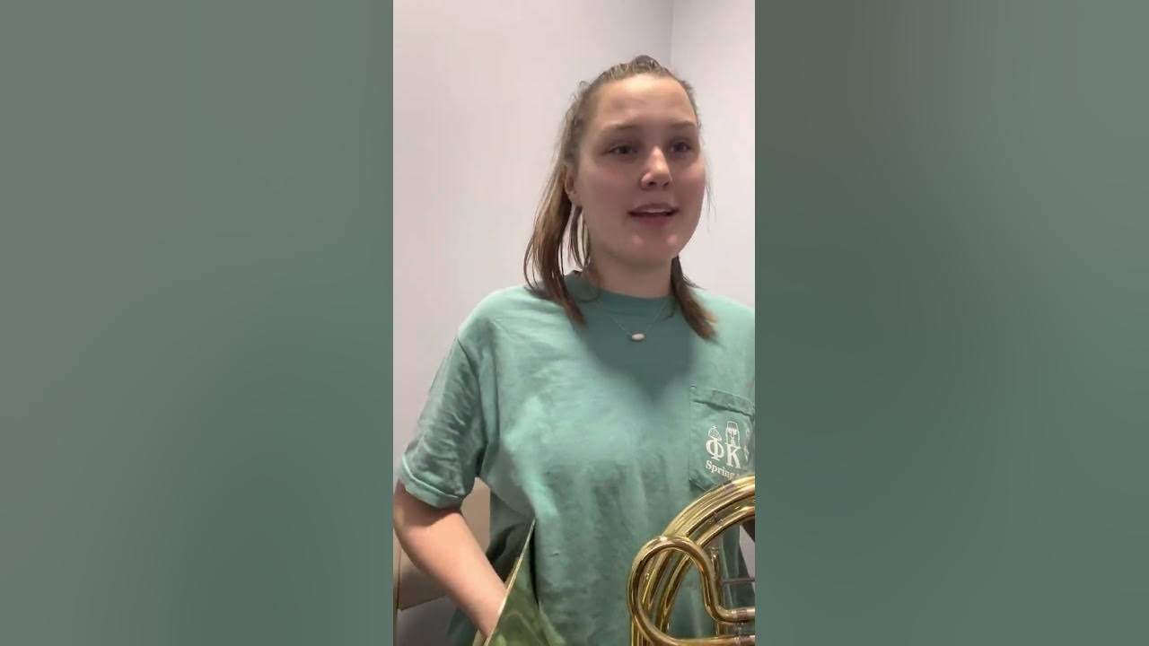 Chromatic scale on French horn and embouchure - YouTube