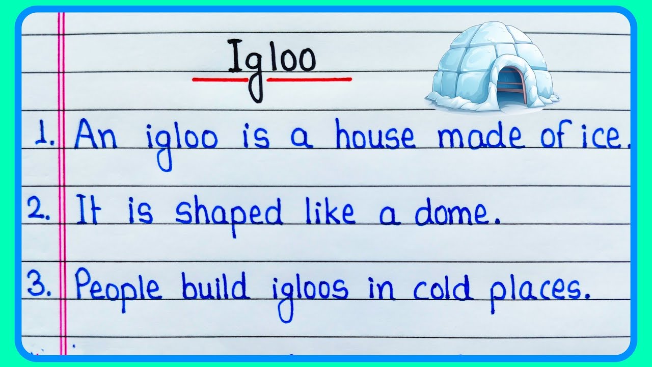 10 lines on Igloo in English | Essay on Igloo | Few lines about Igloo ...