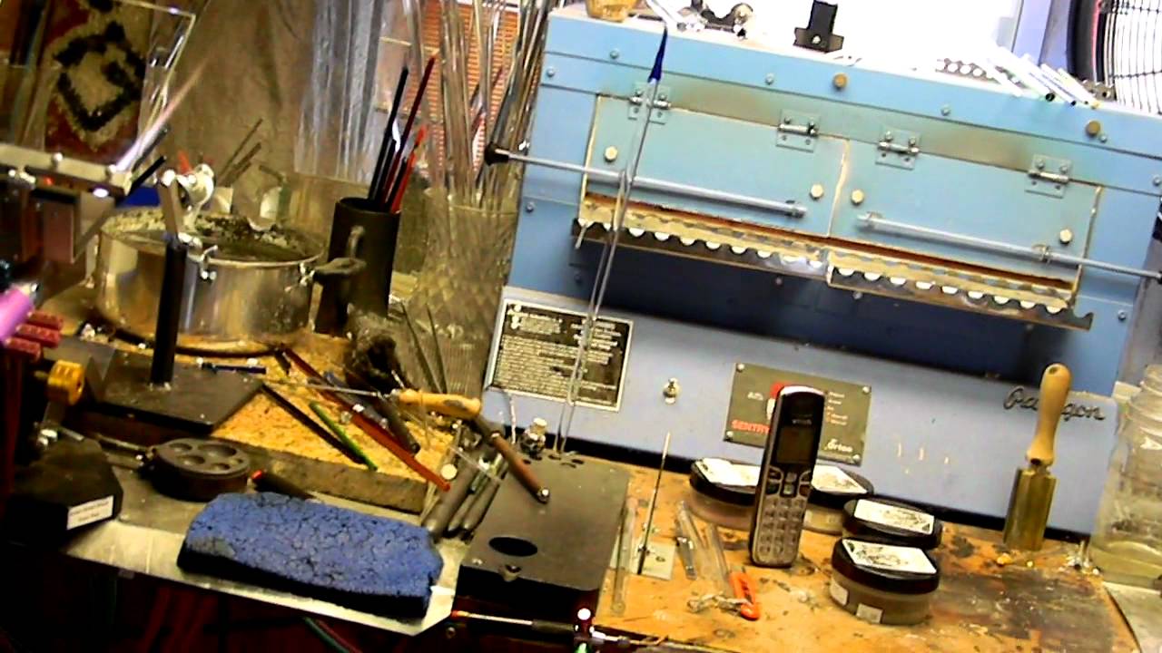 Tour of our lampwork Station - YouTube