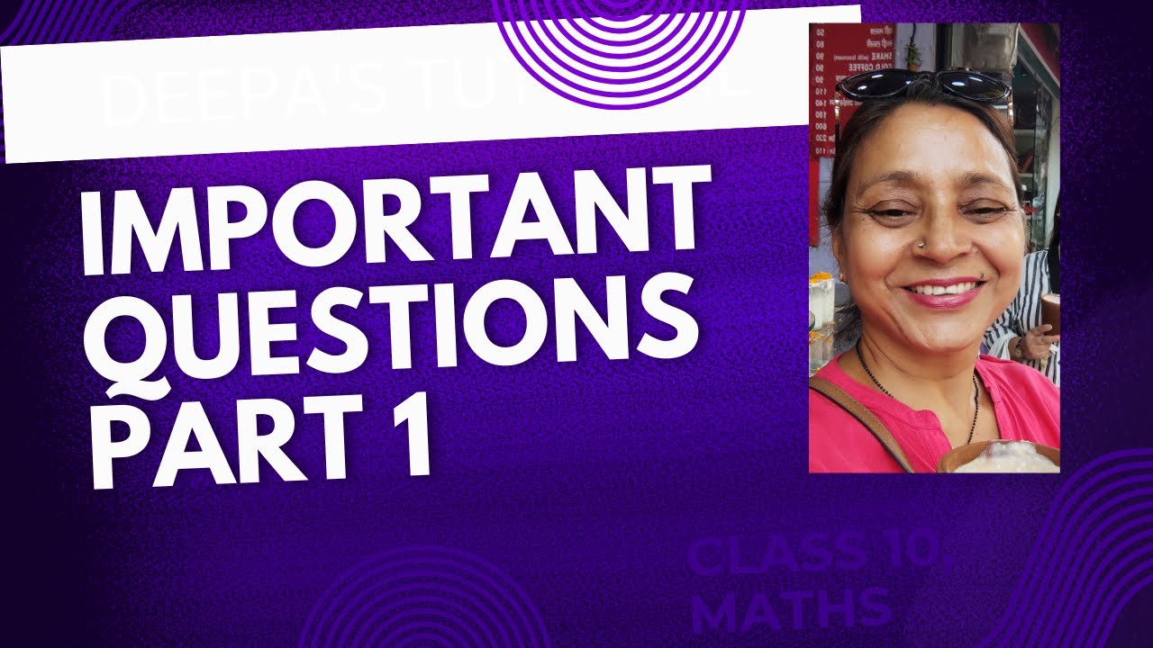 Important Questions Part 1 । Trigonometry class 10 । prove trigonometry ...