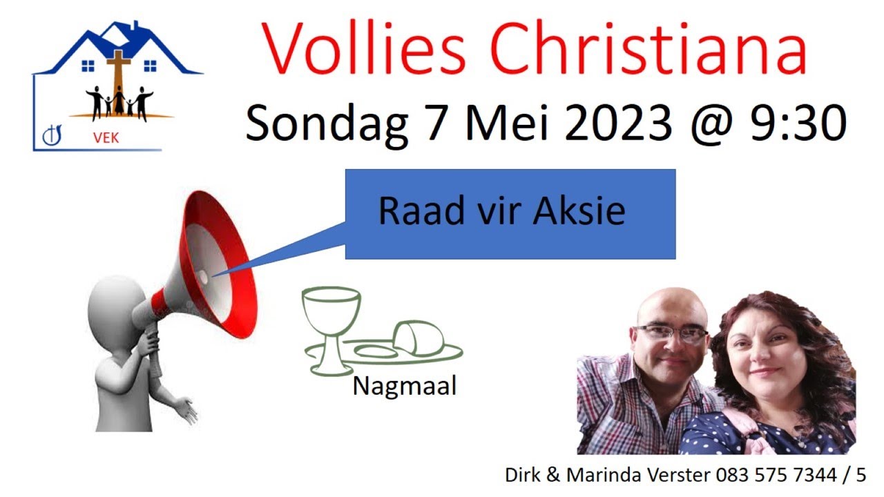 7 Mei 2023 - Raad vir aksie - #PastD - YouTube