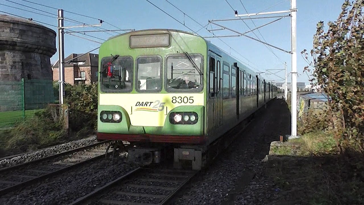 IE 8300 Class Dart Train number 8305 - Booterstown, Dublin - YouTube