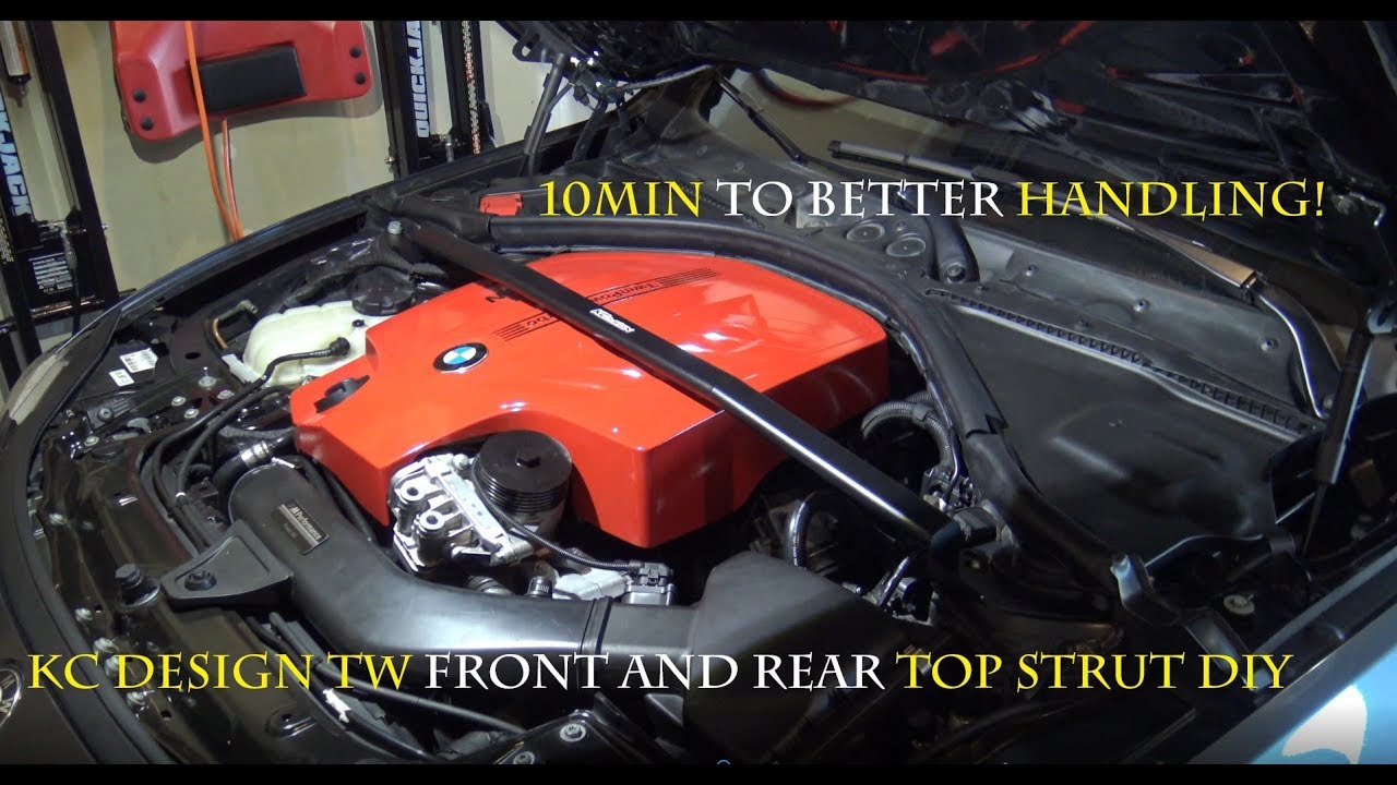 Front and rear strut tower install DIY from KCDesign for BMW F32 435i ...
