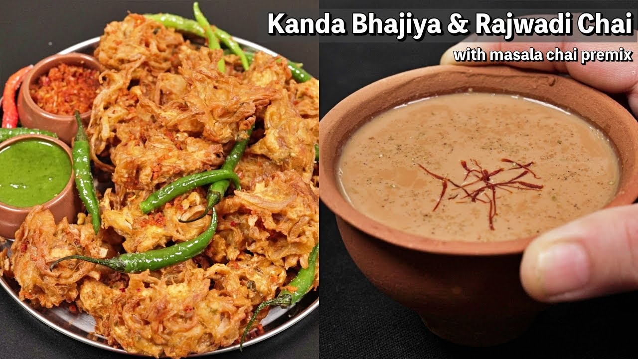 Chai Time! Cooking Delicious Kanda Bhajiya from Scratch - YouTube