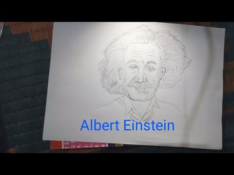 How to Draw Albert Einstein || Albert Einstein Drawing || Pencil ...
