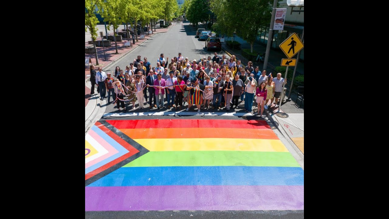 Tacoma's First Pride-themed Crosswalk - Tacoma Report - July 11, 2025 ...