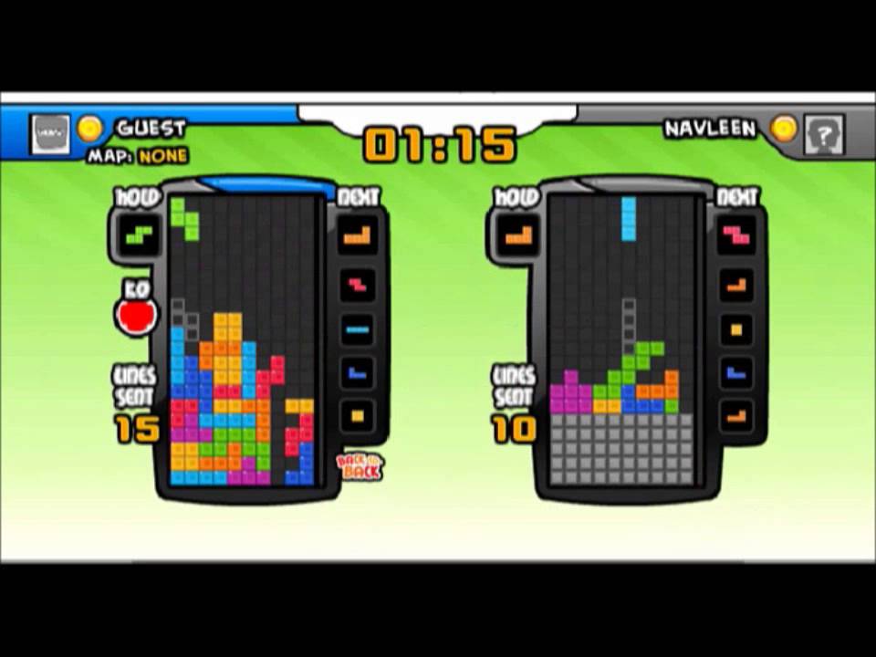 tetris battle t-spin triple 2x - YouTube