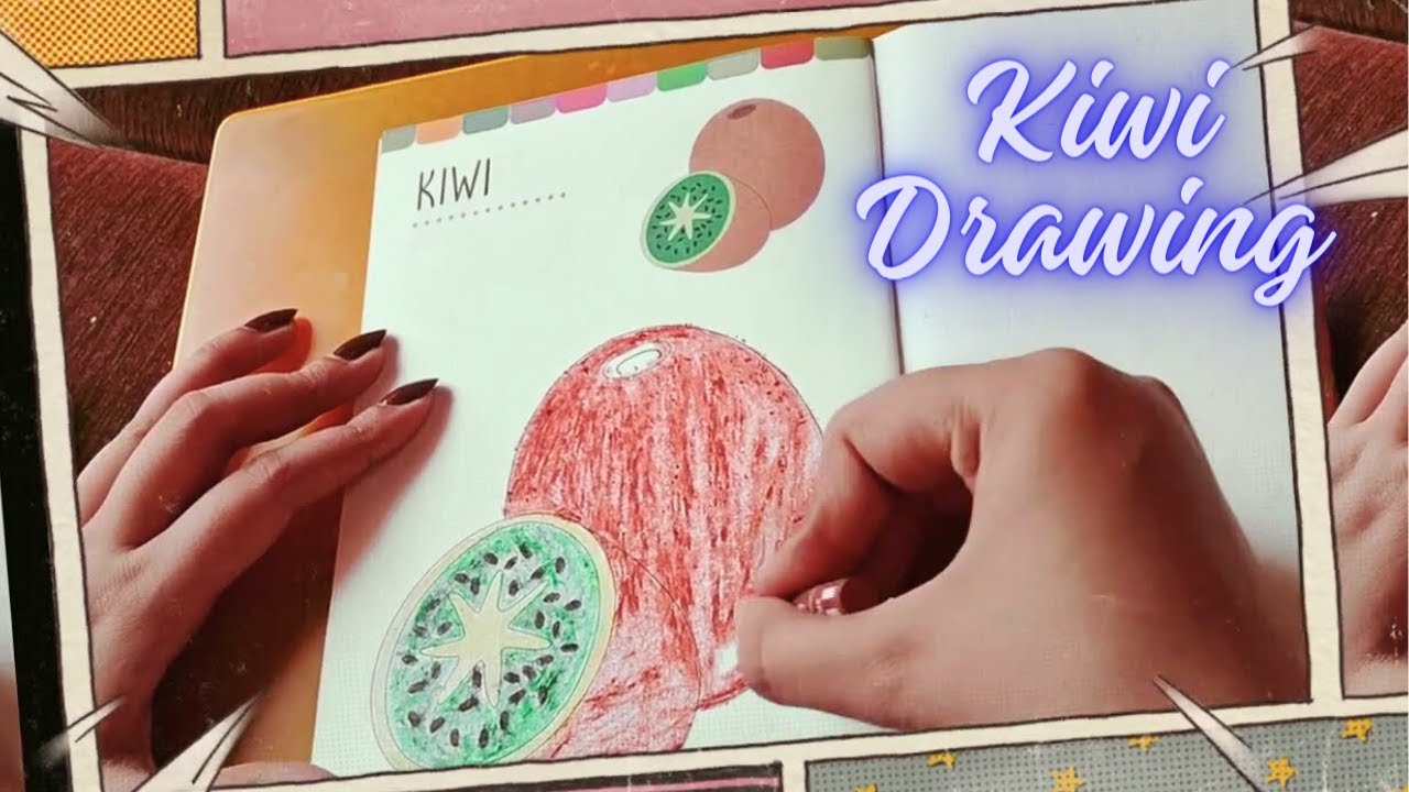Let's Draw a Kiwi! Easy Step-by-Step Drawing Tutorial - YouTube