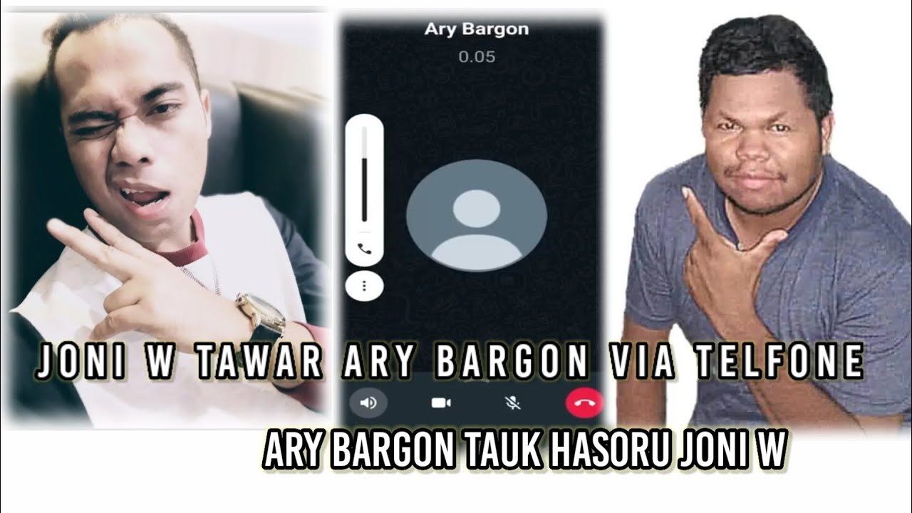Joni W II Tawar Ary Bargon Via Telfone Maibe Ary Bargon Tauk Hasoru ...