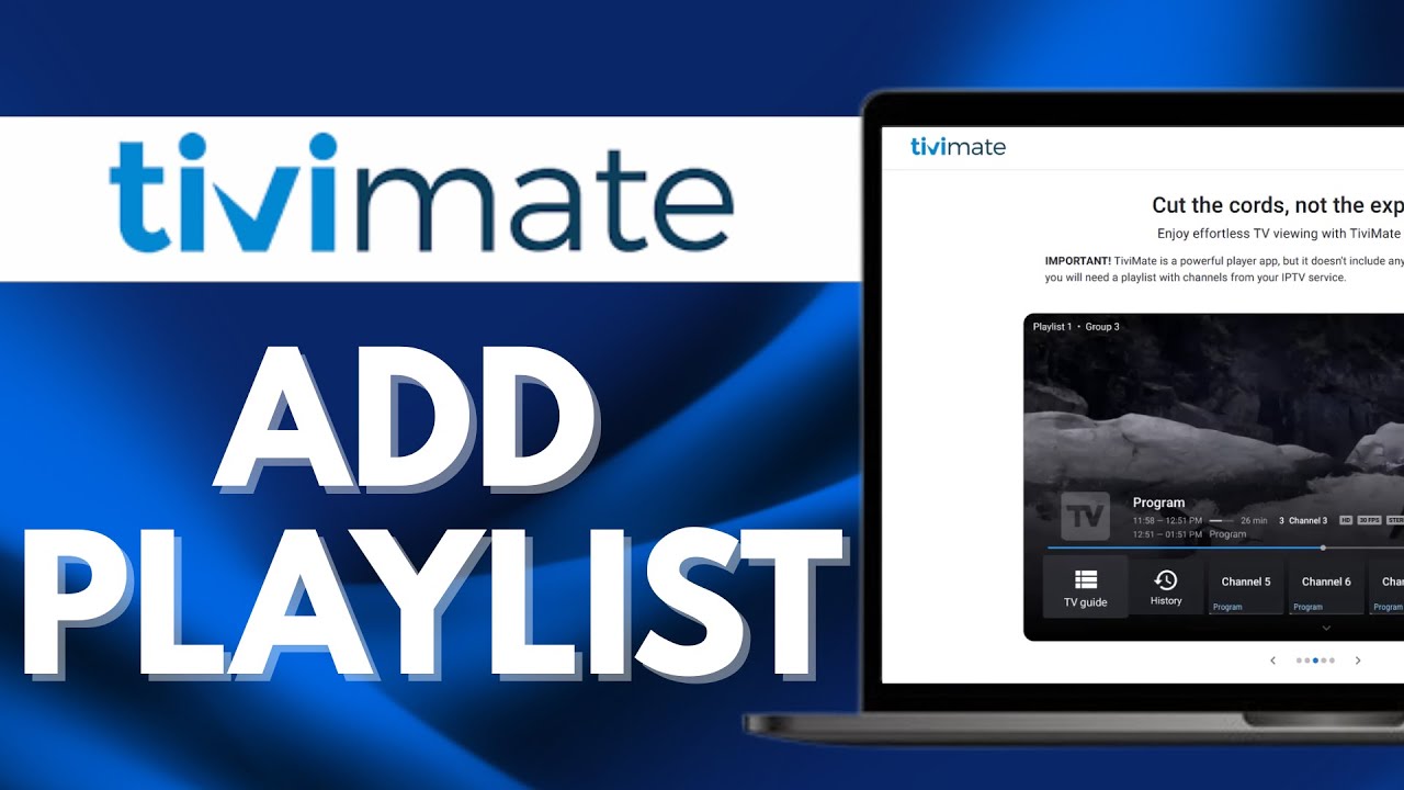How To Add Playlist to Tivimate - Quick Guide - YouTube