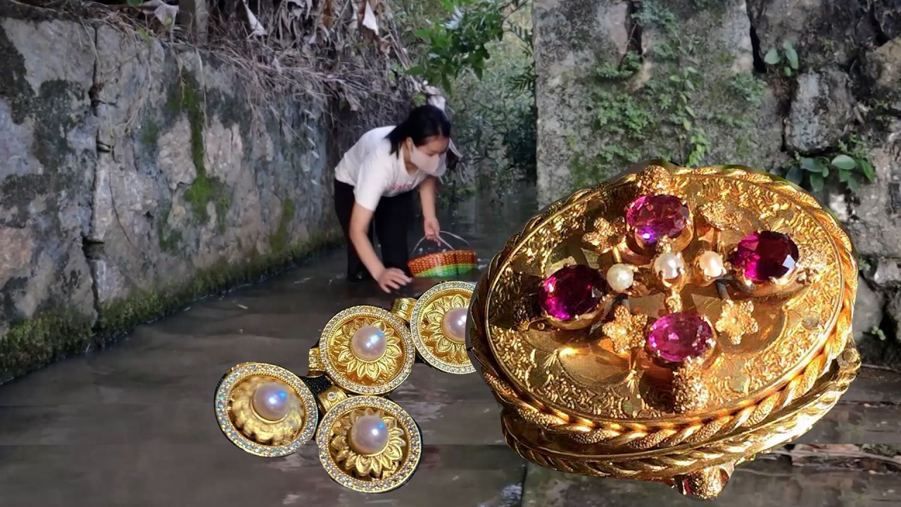 😱😱There is actually a considerable pearl wealth hidden in the river ...