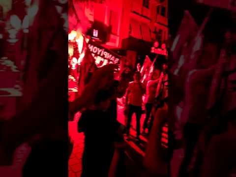 Şampiyon Beşiktaş Antalya Kutlamaları -  Kartal Yuvası Lara -  Polis üçlü