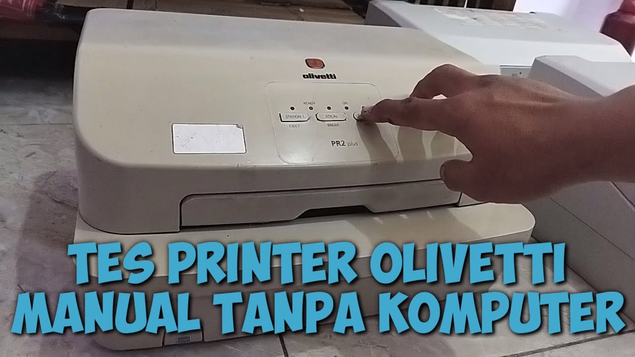 Tes Printer Passbook Olivetti - YouTube