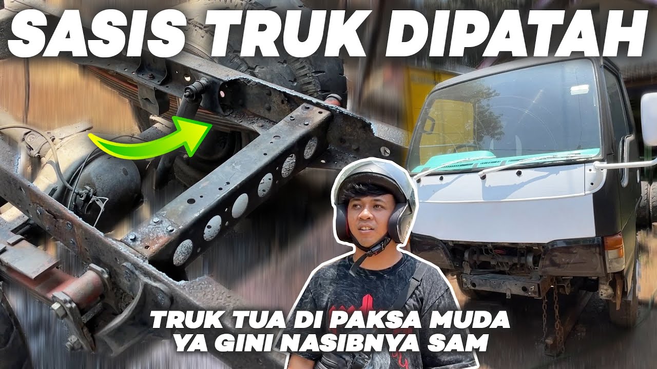 🥲 Sasis Truk Squadcore Kok Di Patah Nasib Truk Tua Di Paksa Mbois - YouTube