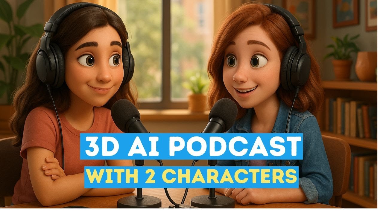 How to Create a 3D AI Podcast With 2 Characters In MINUTES ( FREE ...