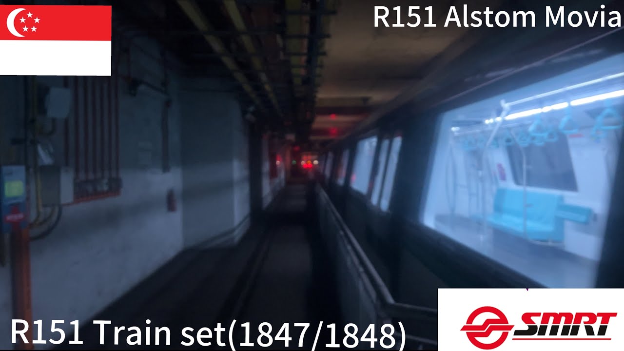 R151 Alstom Movia arrived at Marina South Pier platform(A) Jurong East ...