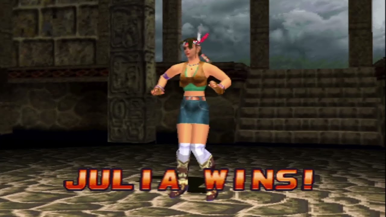 Tekken 3 - Julia Chang (Intros & Win Poses) - YouTube