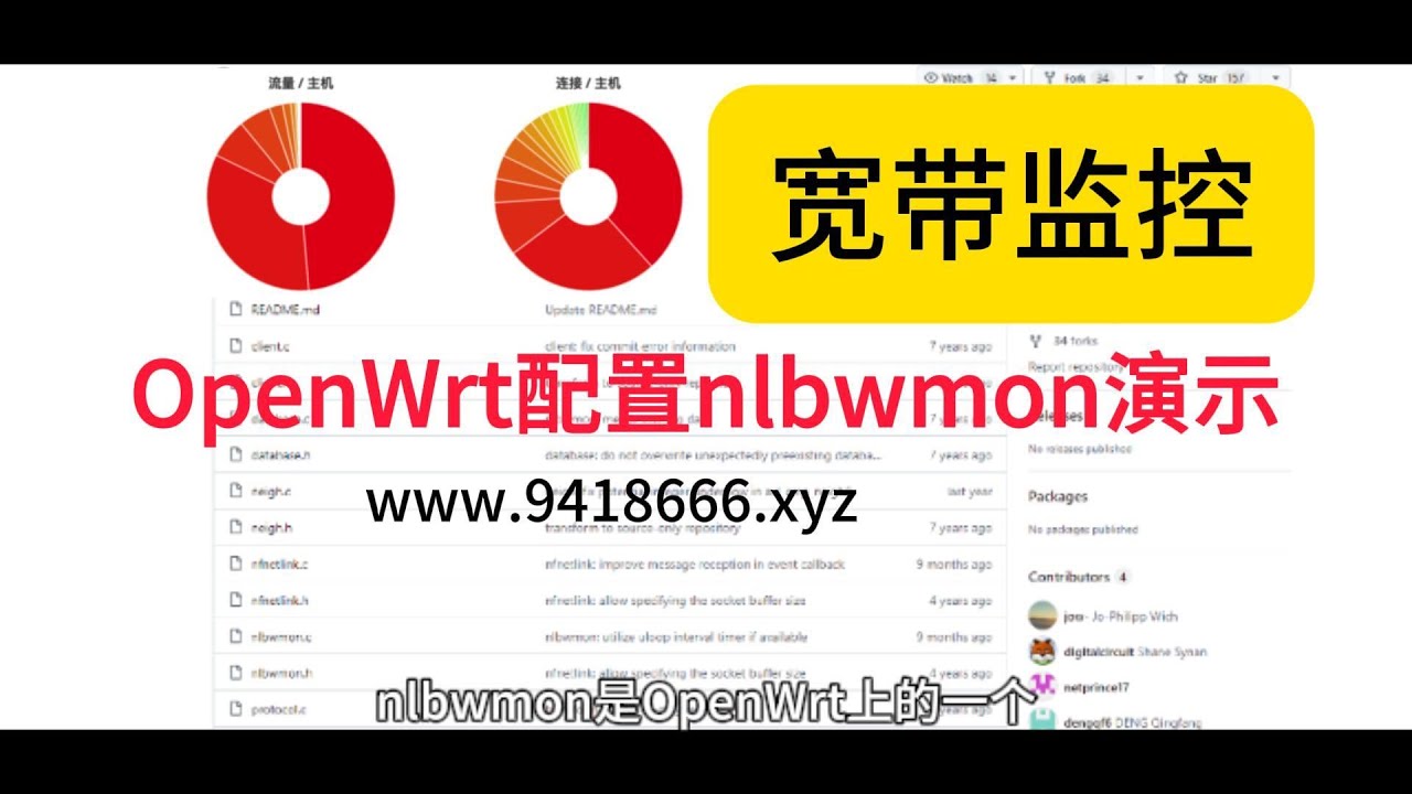 OpenWrt配置nlbwmon演示 - YouTube