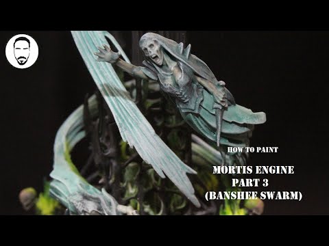 How to paint Mortis Engine part 3 (Banshee Swarm) - YouTube