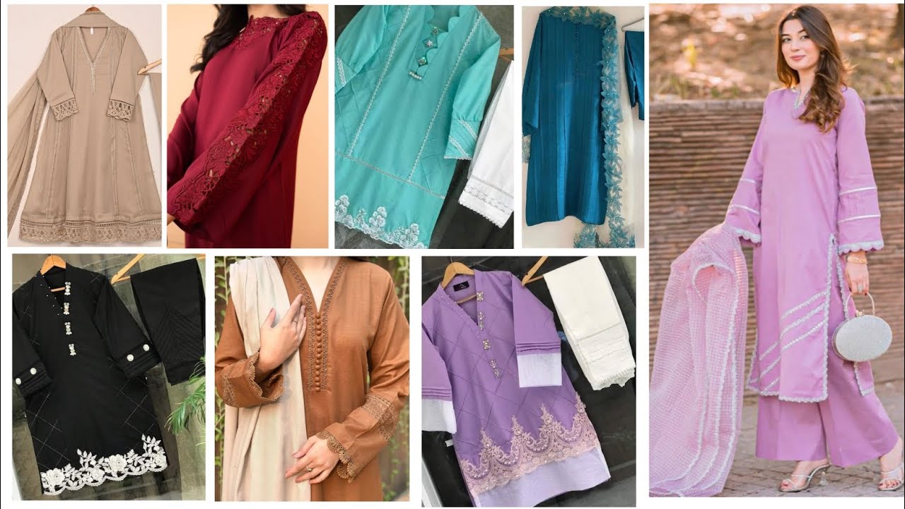 Latest Summer Plain dress designing ideas for girls | Girls Simple ...