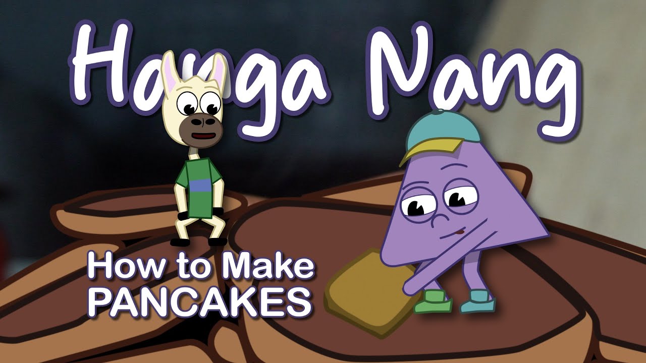 Hanga Nang and Lid Llama Make Yummy Beet Root Pancakes - YouTube