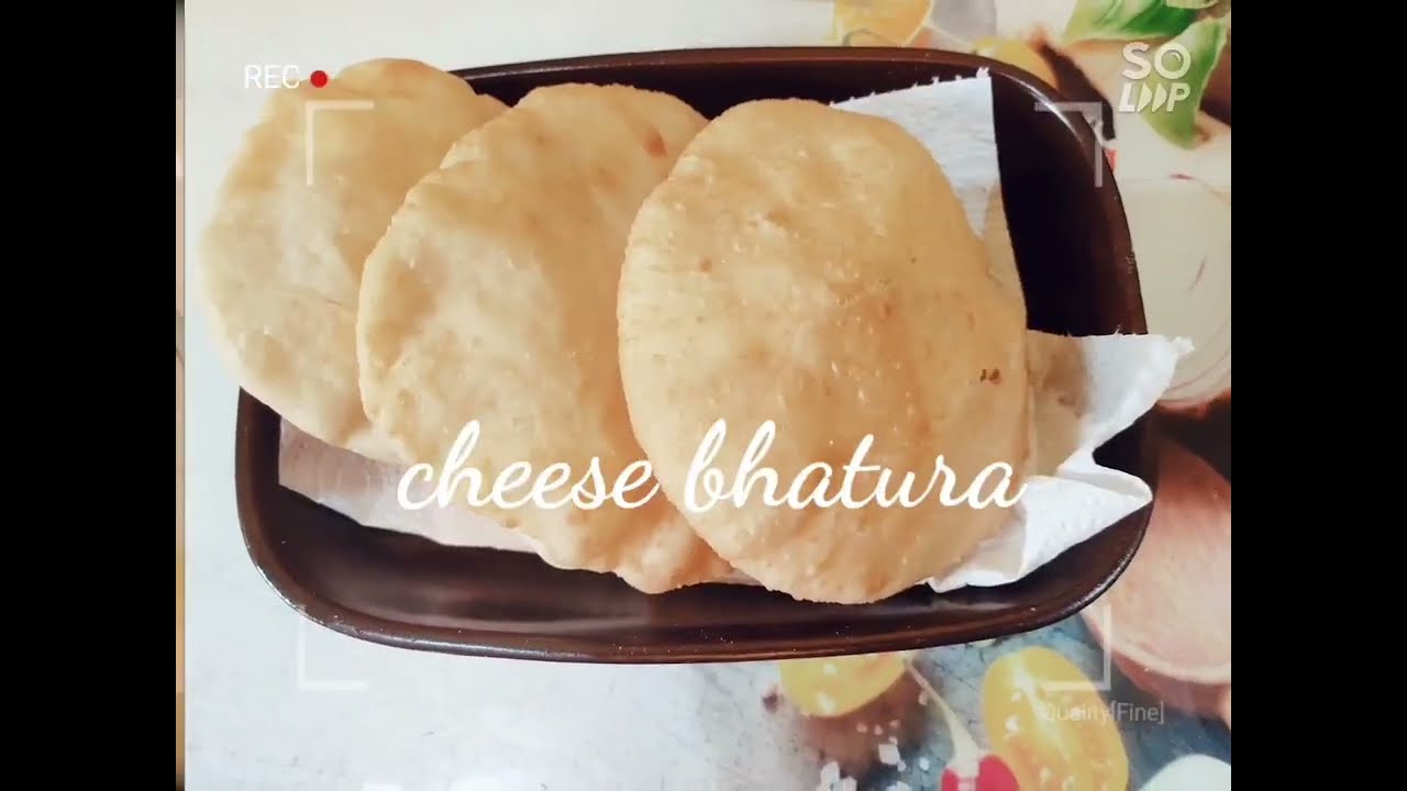 How to make bhatura or cheese bhatura #indianfood - YouTube