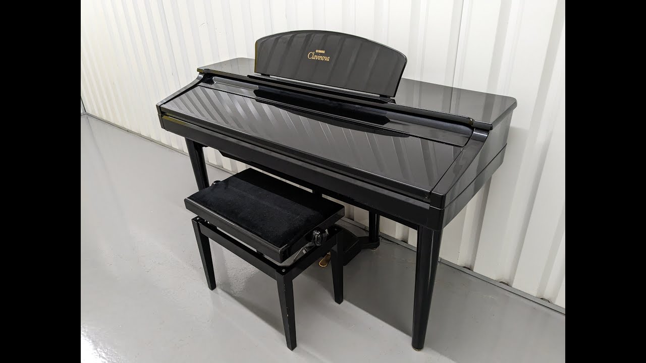 Yamaha Clavinova CVP-109 digital piano and stool in glossy polished ...