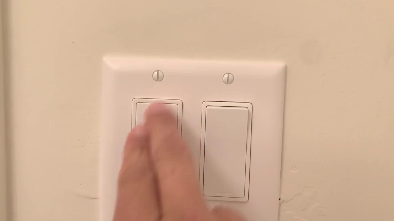 ASMR light switch, oddly satisfying - YouTube