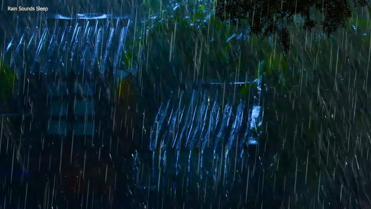 Heavy Rain on Metal Roof and Thunder at Night | Helps You Sleep Deeply ...