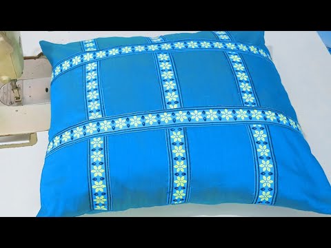 How To Make DIY Cushion Cover - YouTube