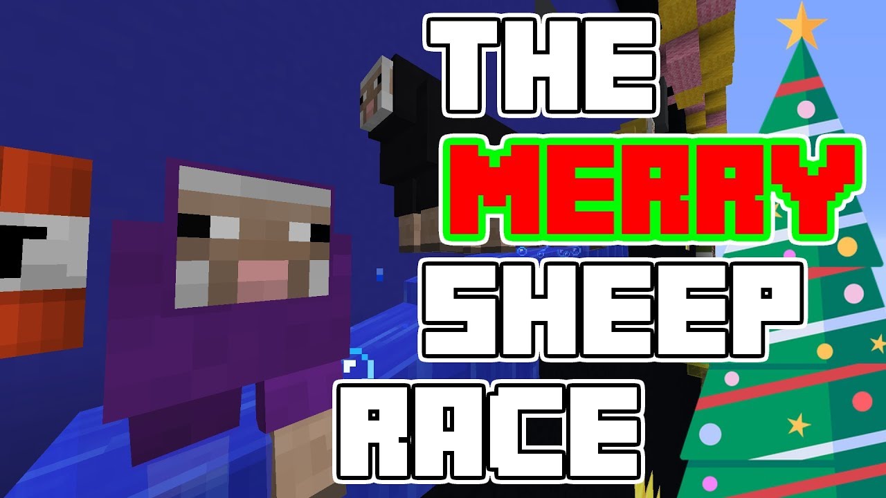 The Merry Sheep Race (Christmas Minecraft Marble Race) - YouTube