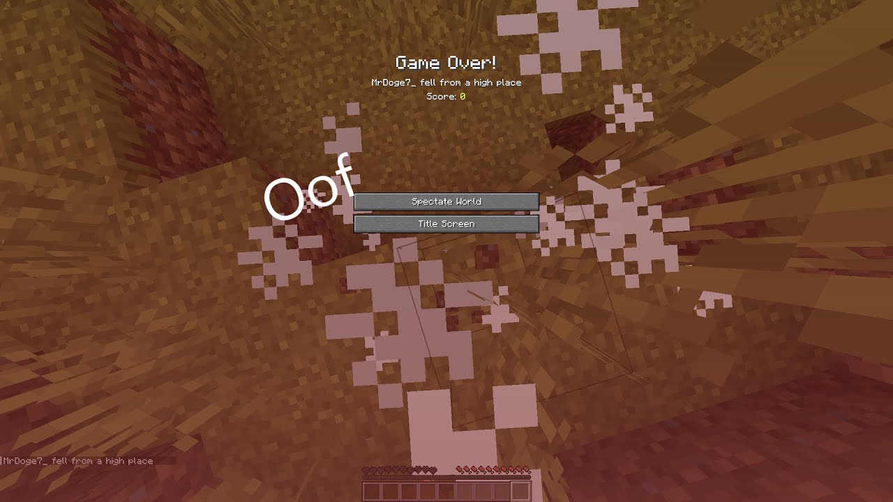 Minecraft java hardcore Death RIP - YouTube