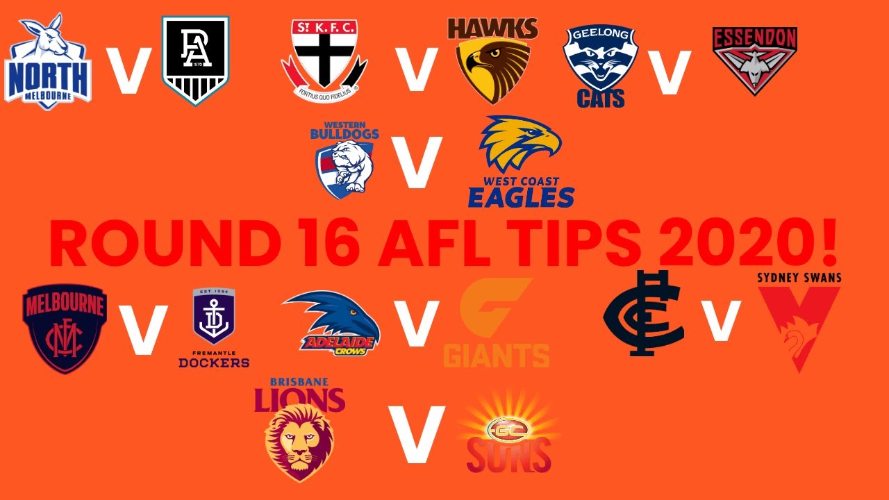 Round 16 AFL tips 2020 - YouTube