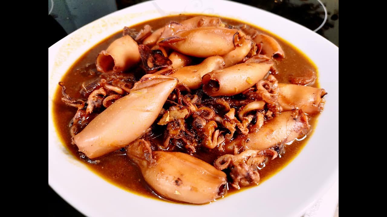 Quick and delicious Spicy Sautéed Baby Squid with tomatoes! Filipino ...