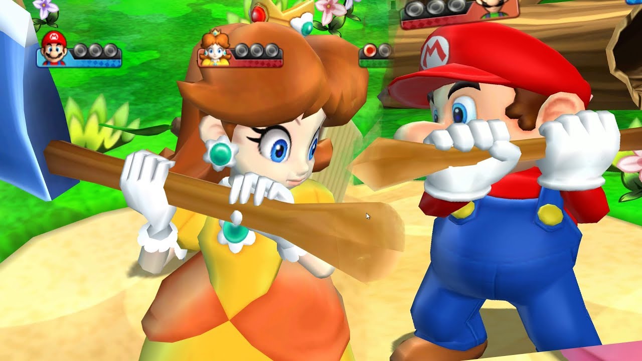 Daisy vs Mario vs Waluigi Vs Luigi - Mario Party 9 MiniGames - YouTube