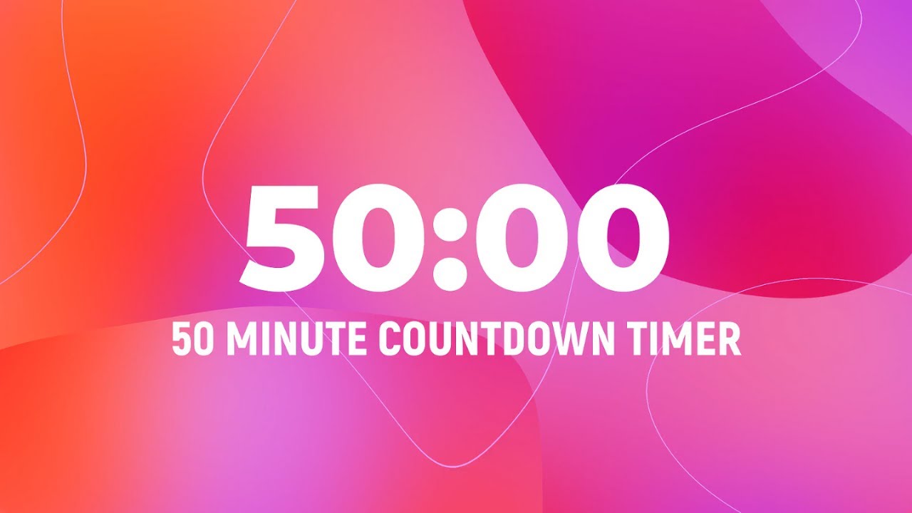 50 Minute Timer Countdown For exam and study l No music - YouTube