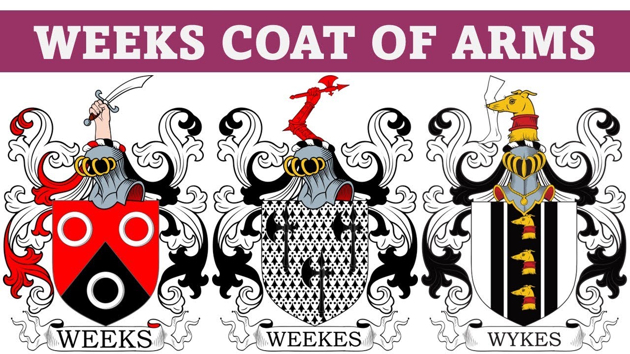 Weeks/Wicks/Wykes Coat of Arms & Family Crest - Symbols, Bearers ...