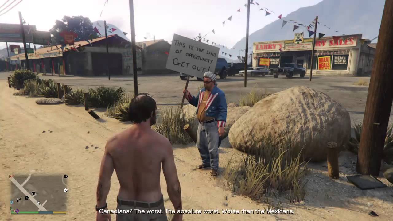 GTA V - Griff aka "Racist Uncle Sam" - PS4 - YouTube