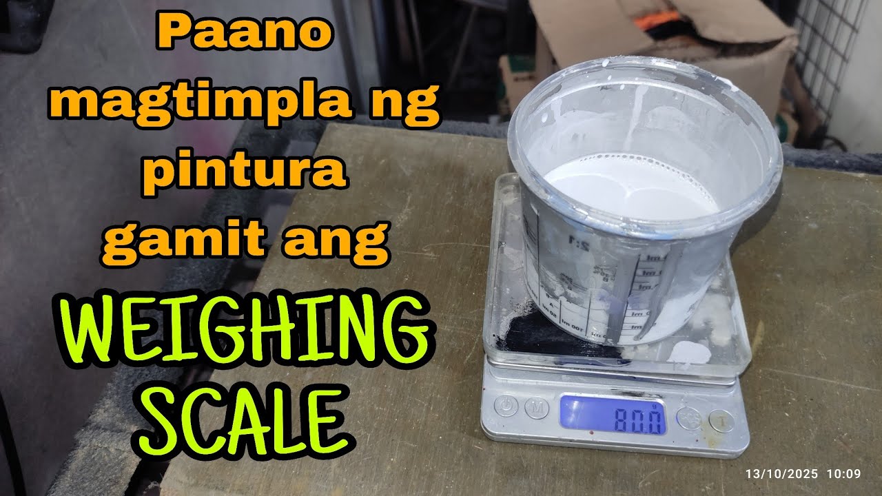How to mix paint using weighing scale#motorcycle #diy #paint - YouTube