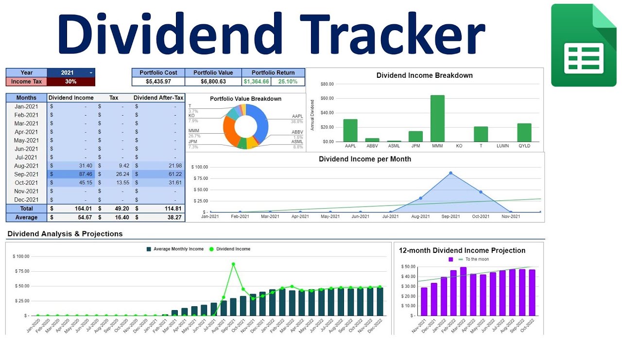 Dividend Tracker | Track Your Passive Income! - YouTube