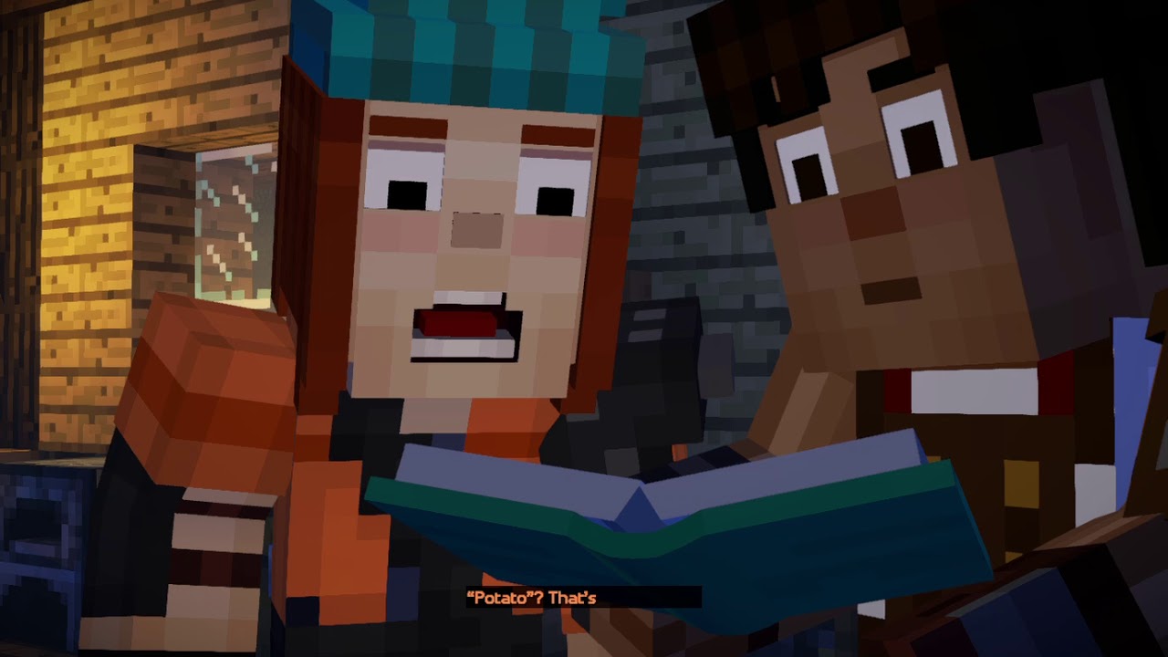 the best scene in minecraft story mode history - YouTube