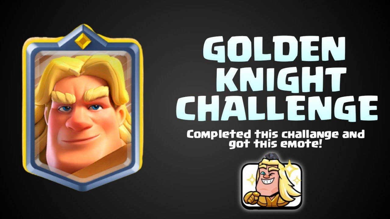 Golden Knight Challenge - completed it and got this emote! - YouTube