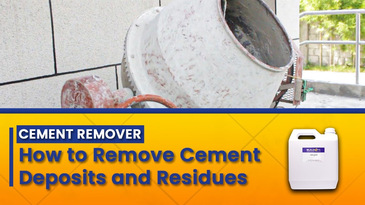 How to Remove Cement Deposits and Residues - YouTube