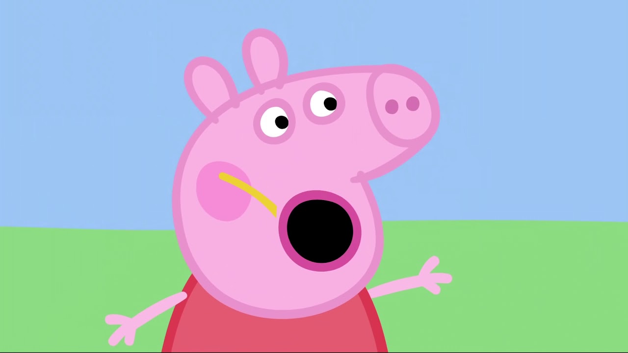 Peppa pig jumps in poop - YouTube